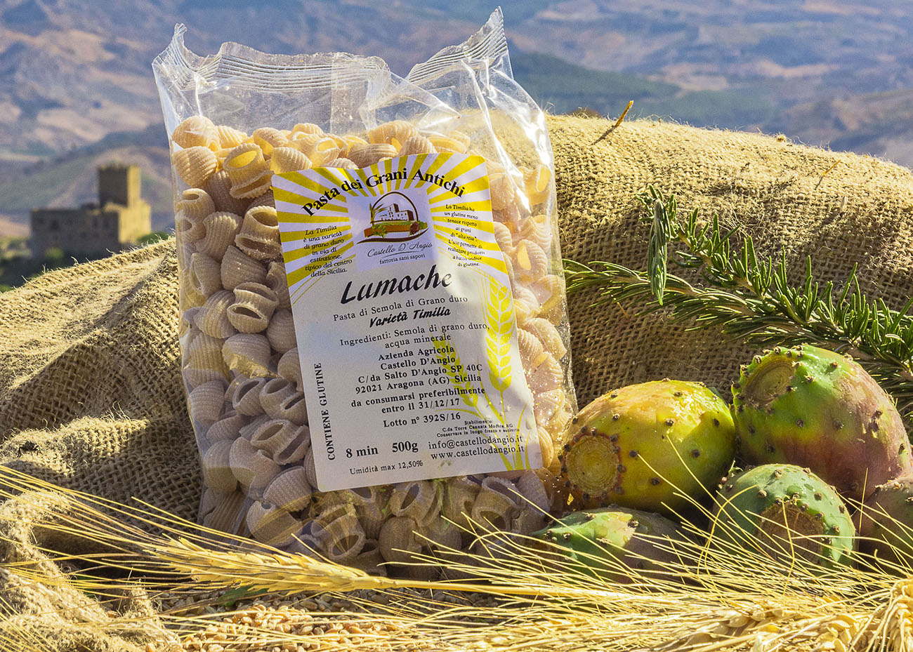 Italian Lumache Pasta Durum Wheat - Castello D'Angiò Organic Foods