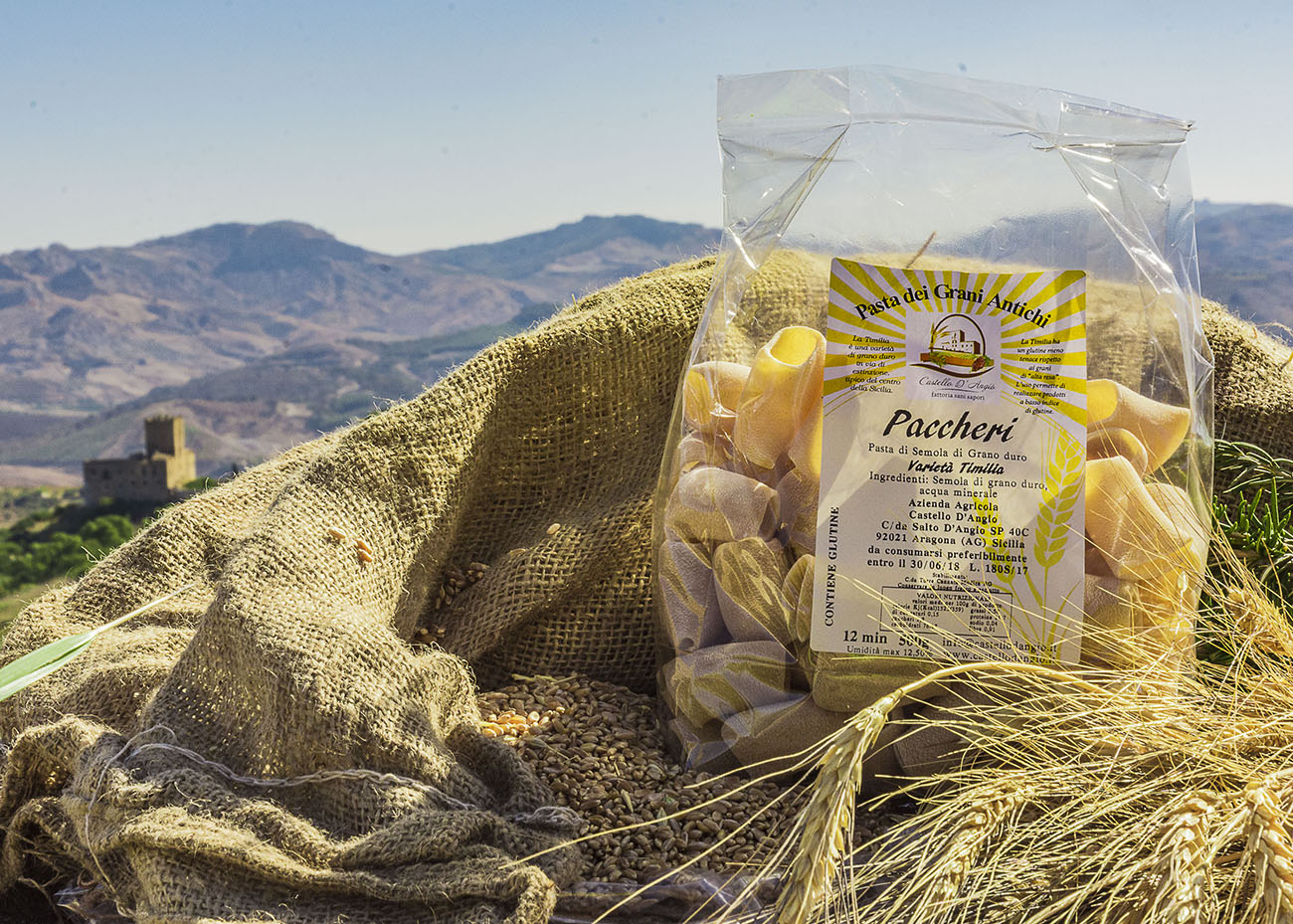 Italian Paccheri Pasta Durum Wheat - Castello D'Angiò Organic Foods