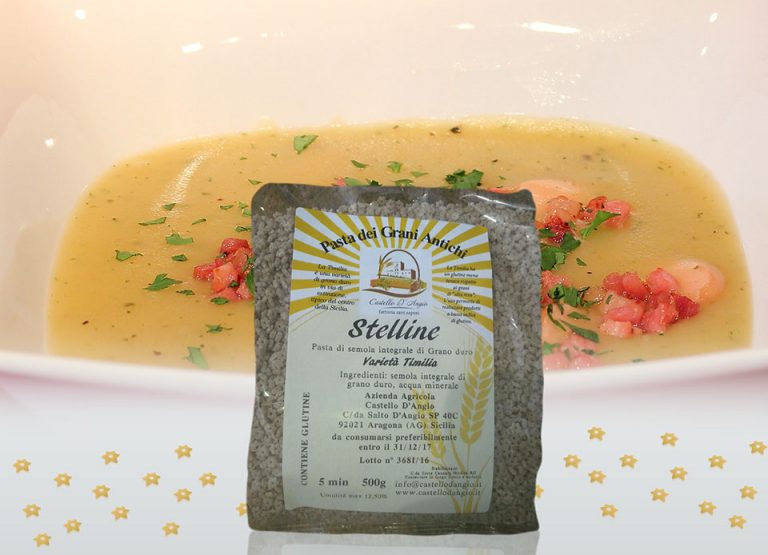 Organic Whole-Grain Pasta Stelline • Castello D'Angiò Organic Foods Italy